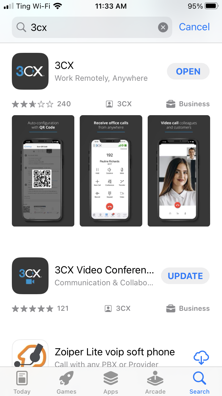 CrossConnect » Configure Your 3CX App